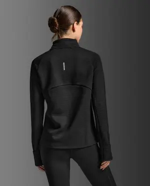 2xu Ignition Haptic 1/4 Zip - Black/silver Reflective