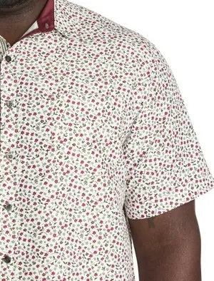 SYNRGY BY DXL Big & Tall Fall Floral Print Sport Shirt