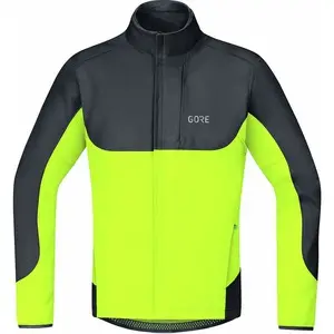 GOREWEAR C5 Gore Windstopper Thermo Trail Jacket - Black/neon Yellow
