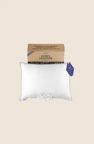 FLUFFCO | HOTEL COMFORT Down Feather Pillow - Standard/firm Fluff