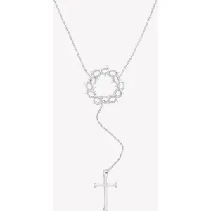 RIZEN JEWELRY Crown Of Thorns Y Necklace Sterling Silver