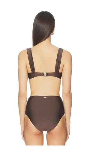 Simkhai Anniston Bikini Top - Chocolate
