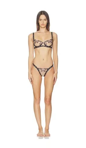 For Love & Lemons Love Letters Underwire Bra In ,pink