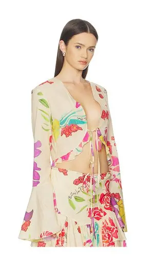 DONDE ESTEBAN Flores Voile Blouse
