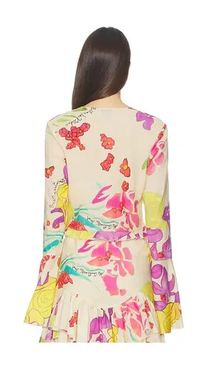 DONDE ESTEBAN Flores Voile Blouse