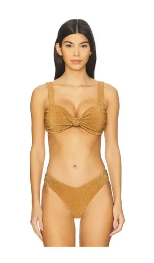 Beach Riot Sophia Bikini Top - Mocha Shine