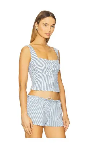 MONTCE Mandy Tank Top - Blue Stripe