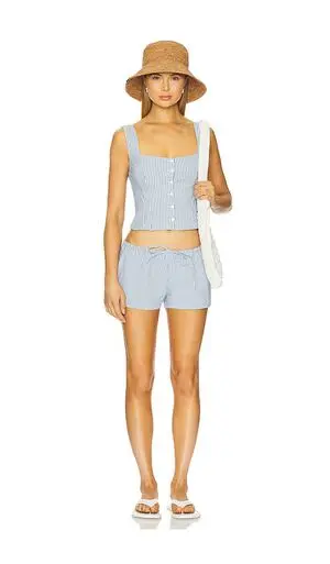 MONTCE Mandy Tank Top - Blue Stripe