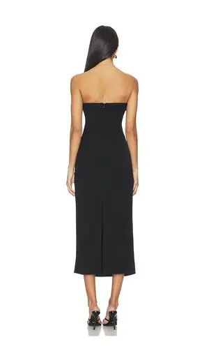 Line & Dot Elodie Midi Dress With Bow Detail