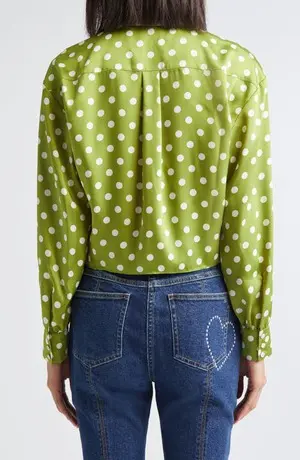 Cinq À Sept Polka Dot Button Down Shirt