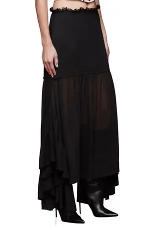 Avec Les Filles Handkerchief Hem Occasion Skirt