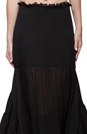 Avec Les Filles Handkerchief Hem Occasion Skirt