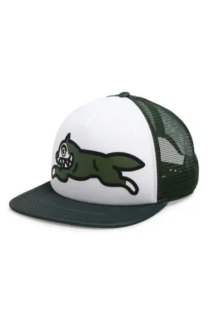 ICECREAM Running Dog Trucker Hat - Bronze Green