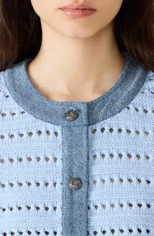 Steve Madden Cassette Cardigan - Powder Blue