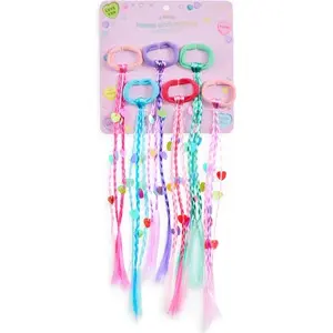 CAPELLI NEW YORK 6-pack Braided Ponytail Holders - Multi
