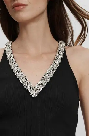 Veronica Beard Ayres Jeweled Tank