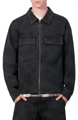 PLEASURES Studded Denim Jacket