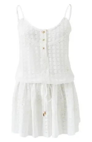 Melissa Odabash Bailey Sheer Cover-up Sundress - White
