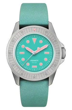 UNIMATIC X Riocam U1-rio Diver Automatic Strap Watch - Aquamarine