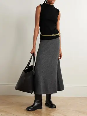 Theory Merino Wool-blend Maxi Skirt