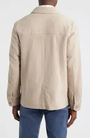 Bugatchi Suede Shirt Jacket