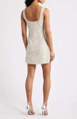 LoveShackFancy Ciris Sequin Minidress