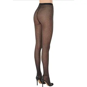 Wolford Shimmer Effect Tights - Black/silver