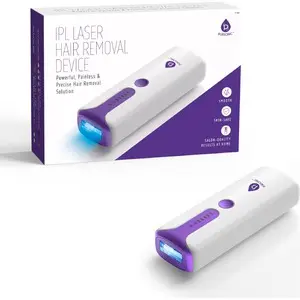 PURSONIC Ipl Laser Hair Removal Device Wpainless Permanent Hair Reduction At Home - White