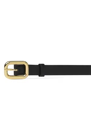 FRAME Rounded Buckle Leather Belt