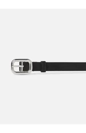 FRAME Rounded Buckle Suede Belt