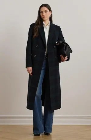Ralph Lauren Longline Wool Blend Coat