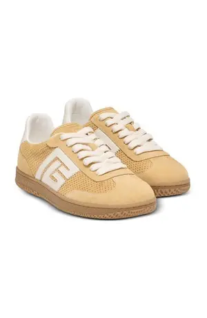 Balmain Swan Suede Trainers - Beige