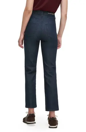 FAVORITE DAUGHTER The Valentina High-rise Straight Leg Ankle Jeans - Pepper