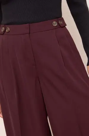 FRIENDS LIKE THESE Pleated Wide Leg Trousers