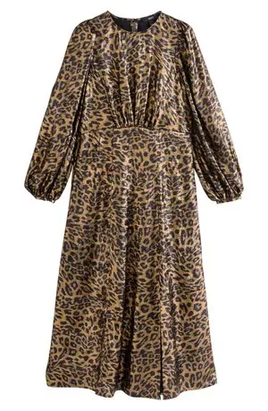 NEXT Metallic Animal Print Maxi Dress