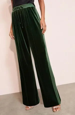 FRIENDS LIKE THESE Velvet Wide Leg Pants