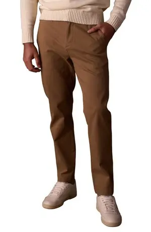 THE NORMAL BRAND Stretch Straight Leg Chino Pants - Russet