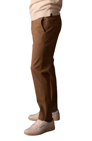 THE NORMAL BRAND Stretch Straight Leg Chino Pants - Russet