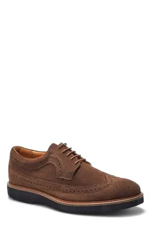 A. VEER Ellis Wingtip Oxford - Tobacco Suede