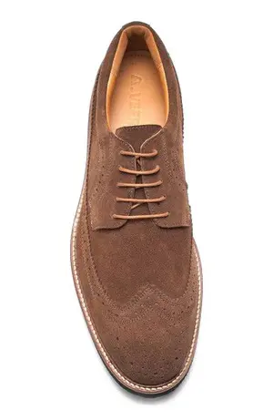 A. VEER Ellis Wingtip Oxford - Tobacco Suede