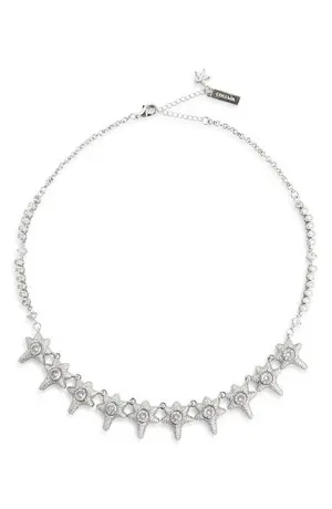 Collina Strada Charm Necklace - Crystal Clear