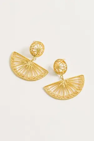 FREYA ROSE Turquoise Mountain Anahita Statement Earrings