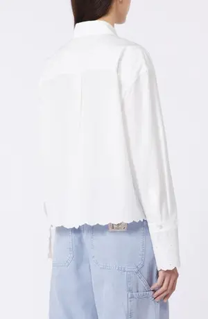 Max Mara Eyelet Button-up Shirt