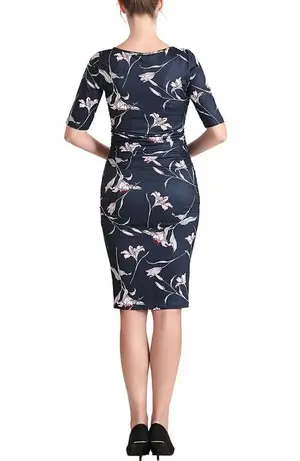 KIMI + KAI Maternity/nursing Midi Dress