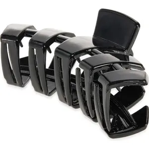 TELETIES Classic Claw Clip - Jet Black