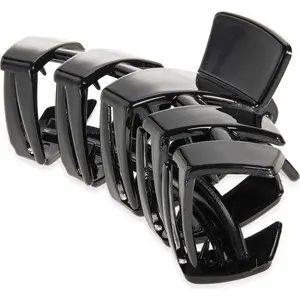 TELETIES Classic Claw Clip - Jet Black