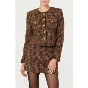 Astr The Label Kyleigh Tweed Jacket