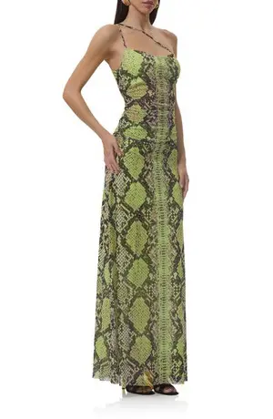 AFRM Lana One-shoulder Maxi Dress