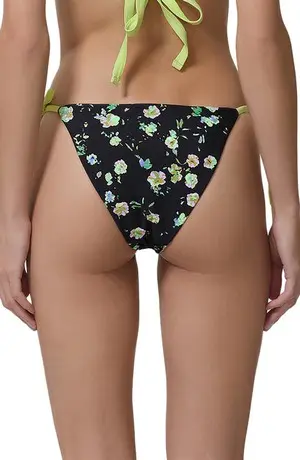 AFRM Cali Side Ties Bikini Bottoms - Citrus Daisy
