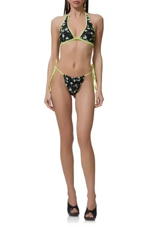 AFRM Cali Side Ties Bikini Bottoms - Citrus Daisy